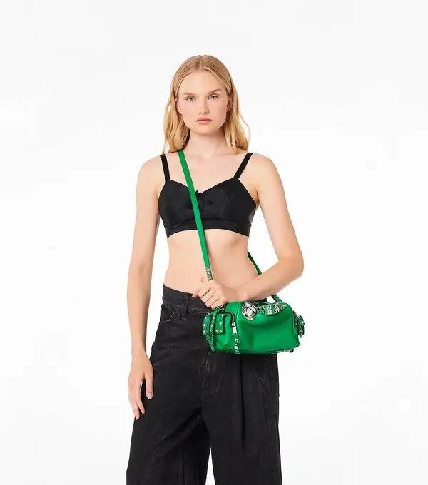 Marc Jacobs The Studded Pushlock Mini Satchel - Fern Green